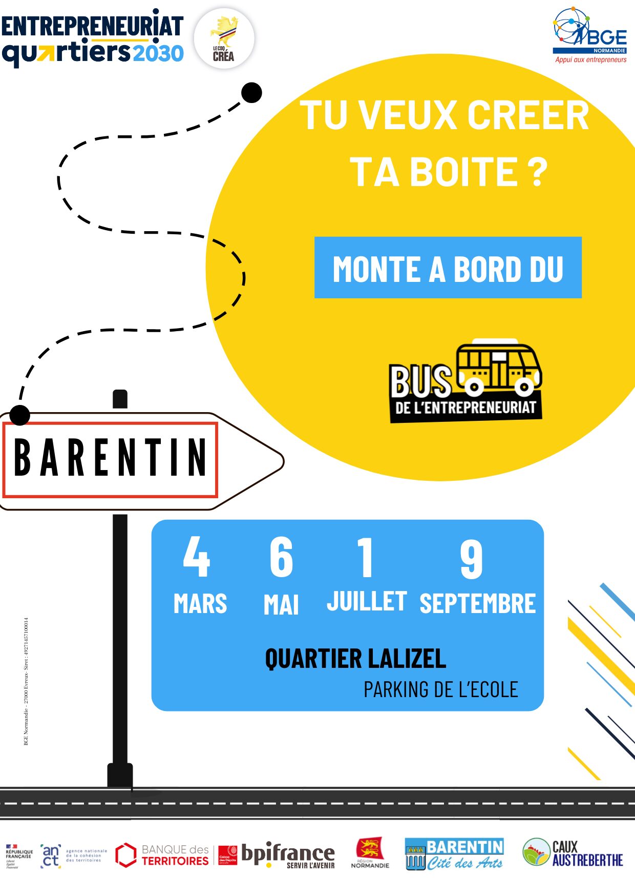 Le Bus de l'Entrepreneuriat arrive à Barentin - Logéal Immobilière